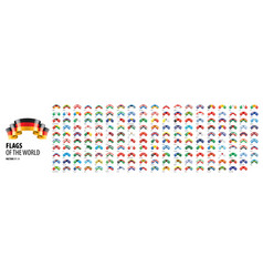 Asia flag pin set Royalty Free Vector Image - VectorStock