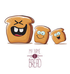 Red toaster with toasted bread for breakfast Vector Image
