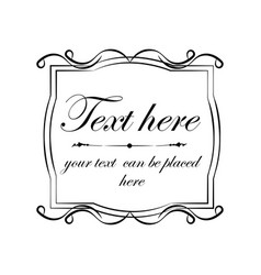 Blank template for text isolated box Royalty Free Vector