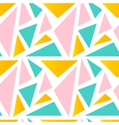 Rainbow triangle seamless pattern Royalty Free Vector Image