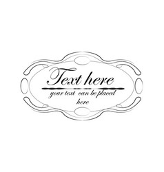 Blank template for text isolated box Royalty Free Vector