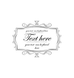 Blank template for text isolated box Royalty Free Vector