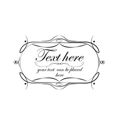 Blank template for text isolated box Royalty Free Vector