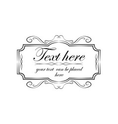 Blank template for text isolated box Royalty Free Vector