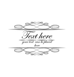 Blank template for text isolated box Royalty Free Vector