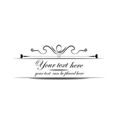 Blank template for text isolated box Royalty Free Vector