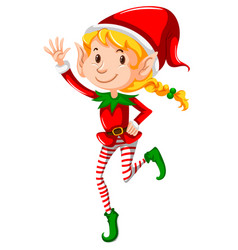 Christmas elf and rudolph Royalty Free Vector Image