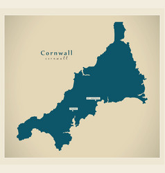 Modern map - copeland district uk Royalty Free Vector Image