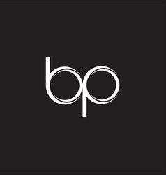 Bp logo monogram with triangle and hexagon shape Vector Image