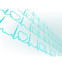 Normal electrocardiogram ecg eps 8 Royalty Free Vector Image