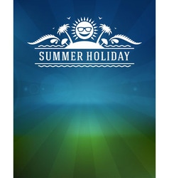 Retro summer design poster Royalty Free Vector Image