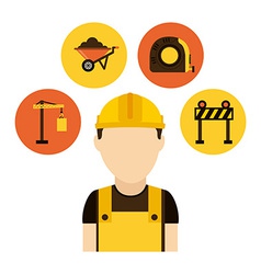 Fall protection construction worker safety first Vector Image