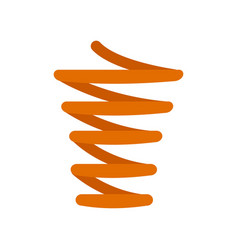 Coil spring cable icons set simple style Vector Image