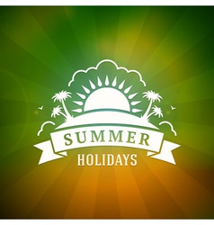 Retro summer design poster Royalty Free Vector Image