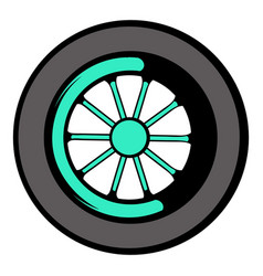 Red car icon cartoon Royalty Free Vector Image