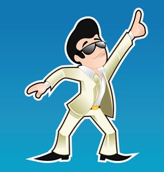 Elvis cartoon vector by sababa66 - Image #712348 - VectorStock