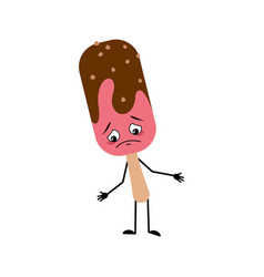 Cute ice cube characters Royalty Free Vector Image