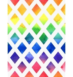 Rainbow color geometric seamless pattern Vector Image