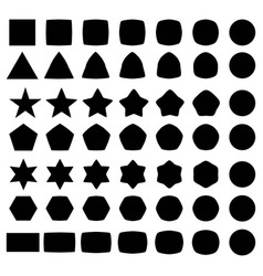 Shapes chart for kids Royalty Free Vector Image