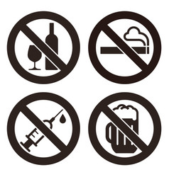 Safety signs Royalty Free Vector Image - VectorStock