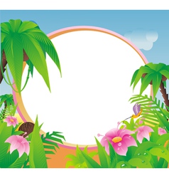 Tropical landscape Royalty Free Vector Image - VectorStock