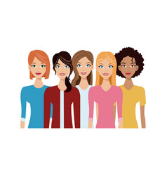 Group of women Royalty Free Vector Image - VectorStock