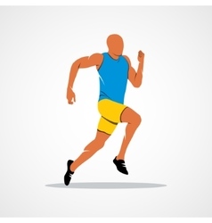 Running sprinter athlete Royalty Free Vector Image