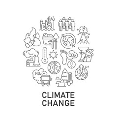 Hand drawn lettering slogan about climate change Vector Image