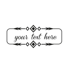 Blank template for text isolated box Royalty Free Vector