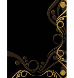 Symmetrical gold frame scroll Royalty Free Vector Image