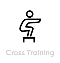 Cross training emblem Royalty Free Vector Image