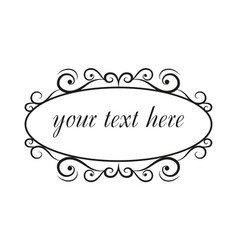 Blank template for text isolated box Royalty Free Vector