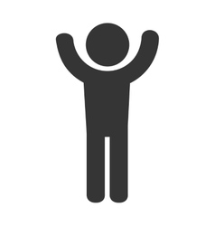 Man stand person icon pictograph Royalty Free Vector Image