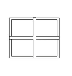 Open window template view Royalty Free Vector Image