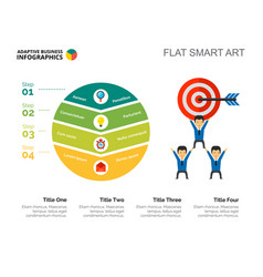 Business goals achievement concept Royalty Free Vector Image