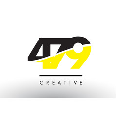 Black and white number one diagonal logo template Vector Image