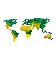 Arab world states blank political map of 22 Vector Image