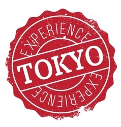 Tokyo stamp on white Royalty Free Vector Image