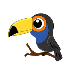 Cute cartoon hoopoe Royalty Free Vector Image - VectorStock