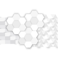 Geometric medical concept white background Vector Image