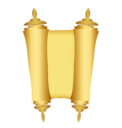 Gold shiny scroll Royalty Free Vector Image - VectorStock