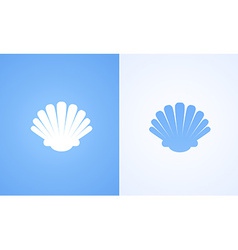 Scallop seashell vector by Alhovik - Image #1439685 - VectorStock