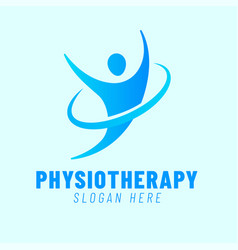 Physiotherapy logo template Royalty Free Vector Image