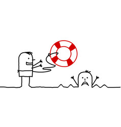 Cute chibi kawaii characters alphabet professions Vector Image