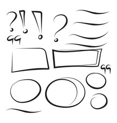 Hand drawn frames Royalty Free Vector Image - VectorStock