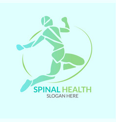 Physiotherapy logo template Royalty Free Vector Image