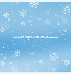 Snowflakes and winter background Royalty Free Vector Image