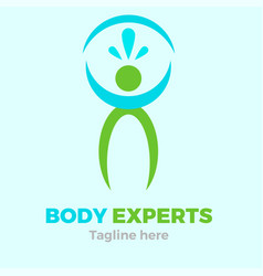 Physiotherapy logo template Royalty Free Vector Image