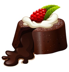 Chocolate cake Royalty Free Vector Image - VectorStock