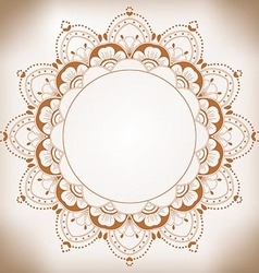 Lace round frame Royalty Free Vector Image - VectorStock